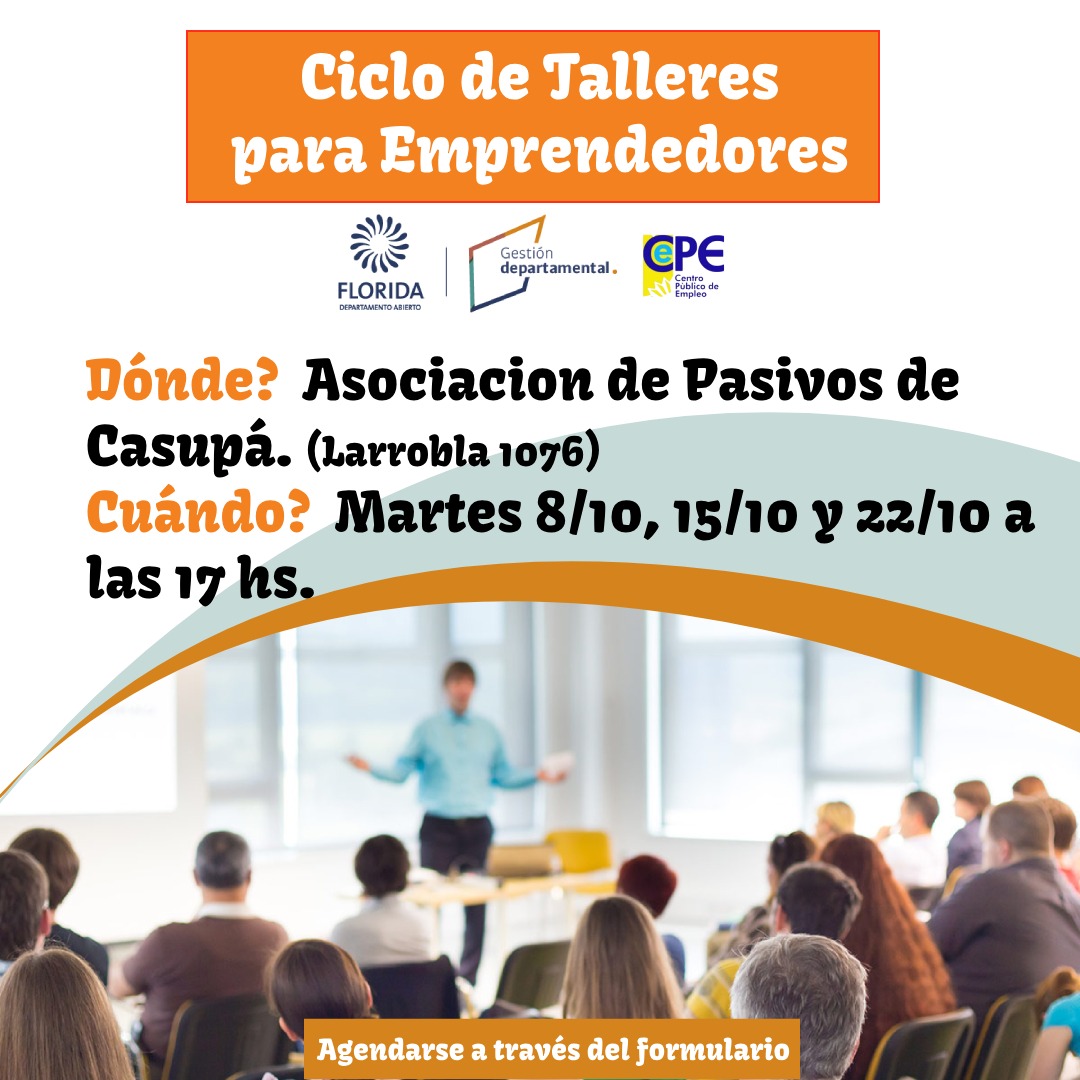Talleres para emprendedores en Casupá | Intendencia de Florida